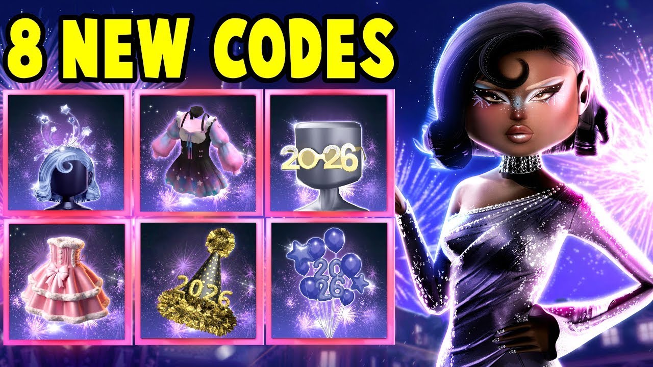 *NEW* All Working NEW YEARS UPDATE CODES FOR DRESS TO IMPRESS IN ...