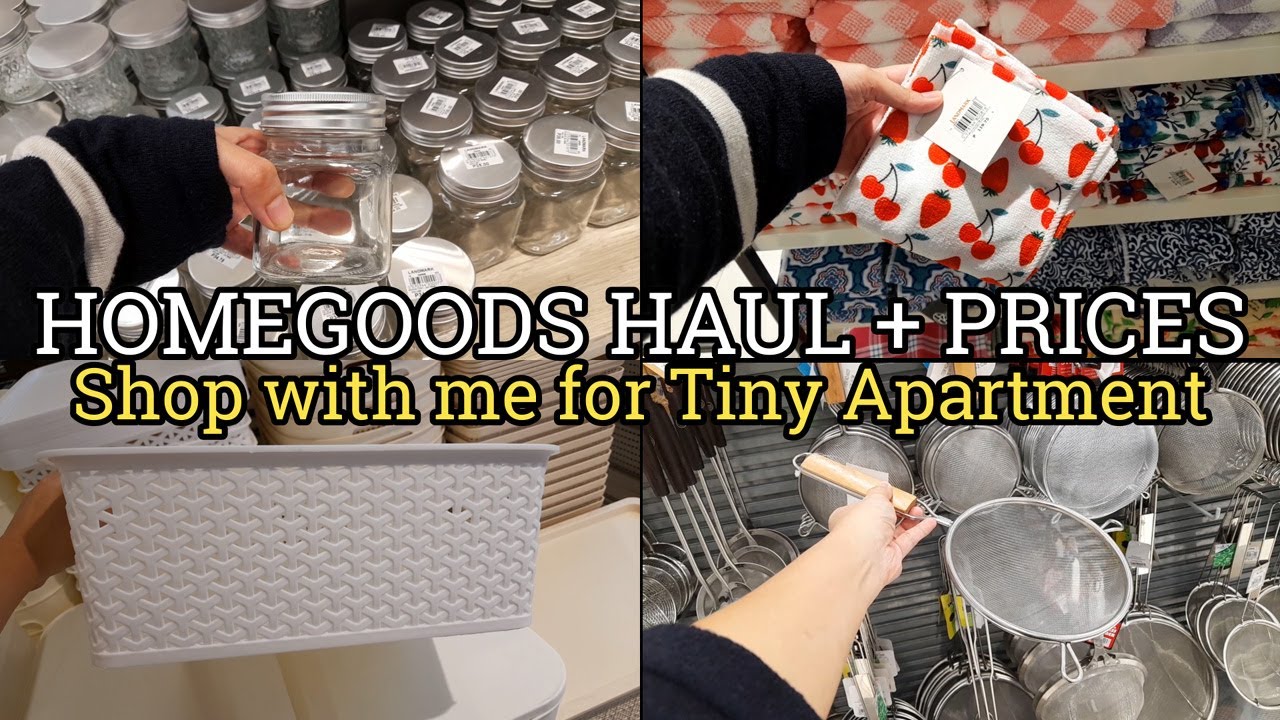 Home Goods Haul + Prices Shop With Me for Tiny Apartment at Landmark ...