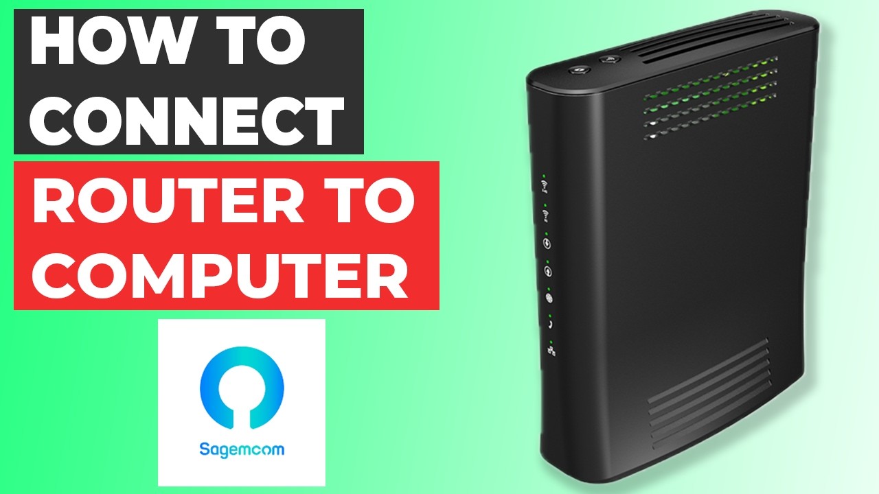 Link PC to Sagemcom Router Using an Ethernet Cable - YouTube