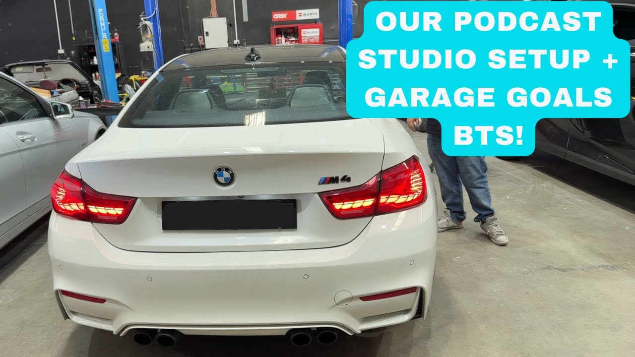 Our Podcast Studio Setup + Garage Goals BTS! - YouTube