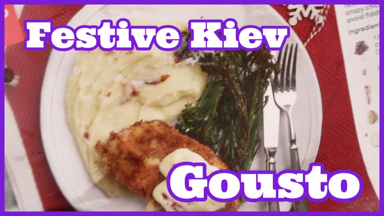 Gousto Festive Brie & Cranberry Chicken Kiev with Bacon Mash - YouTube
