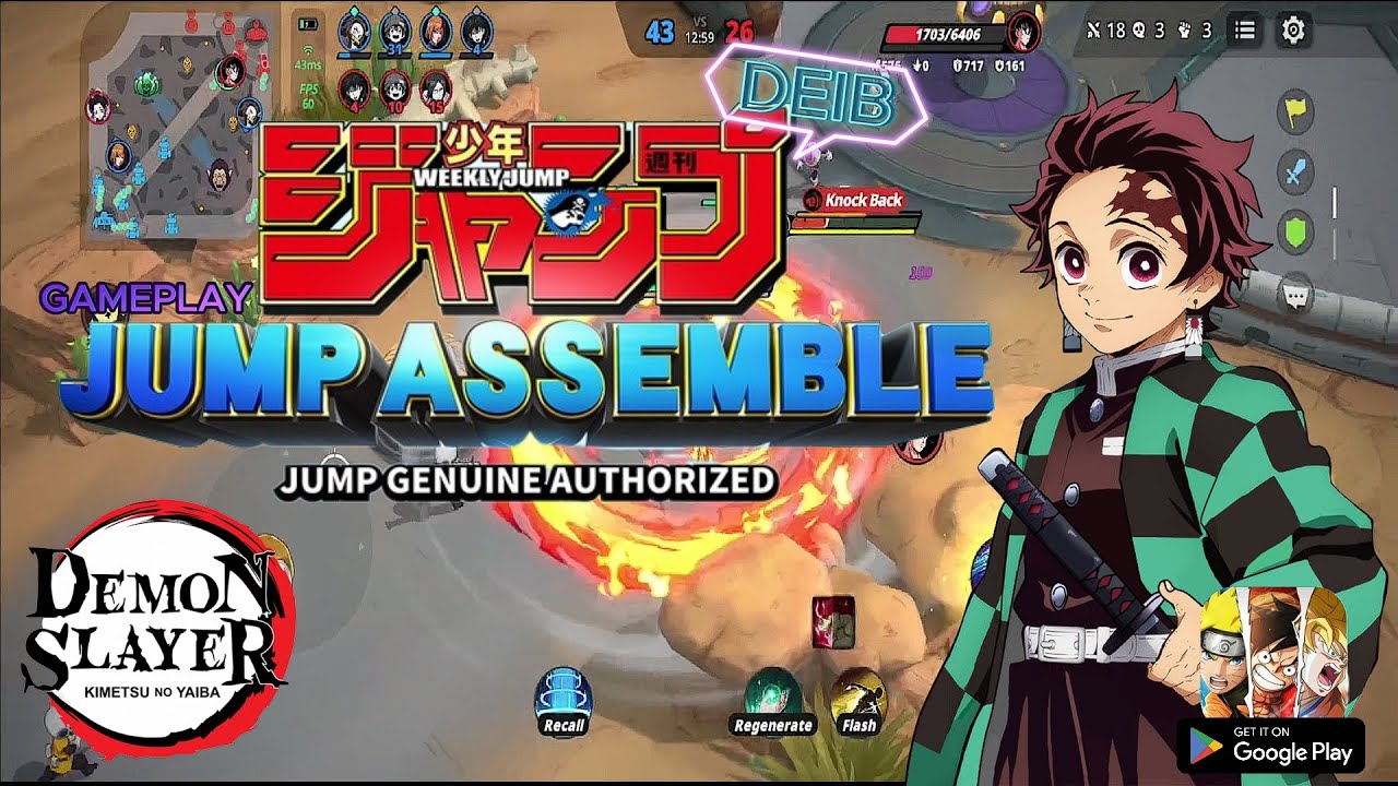 JUMP: ASSEMBLE Tanjiro Kamado from Demon Slayer Gameplay - YouTube
