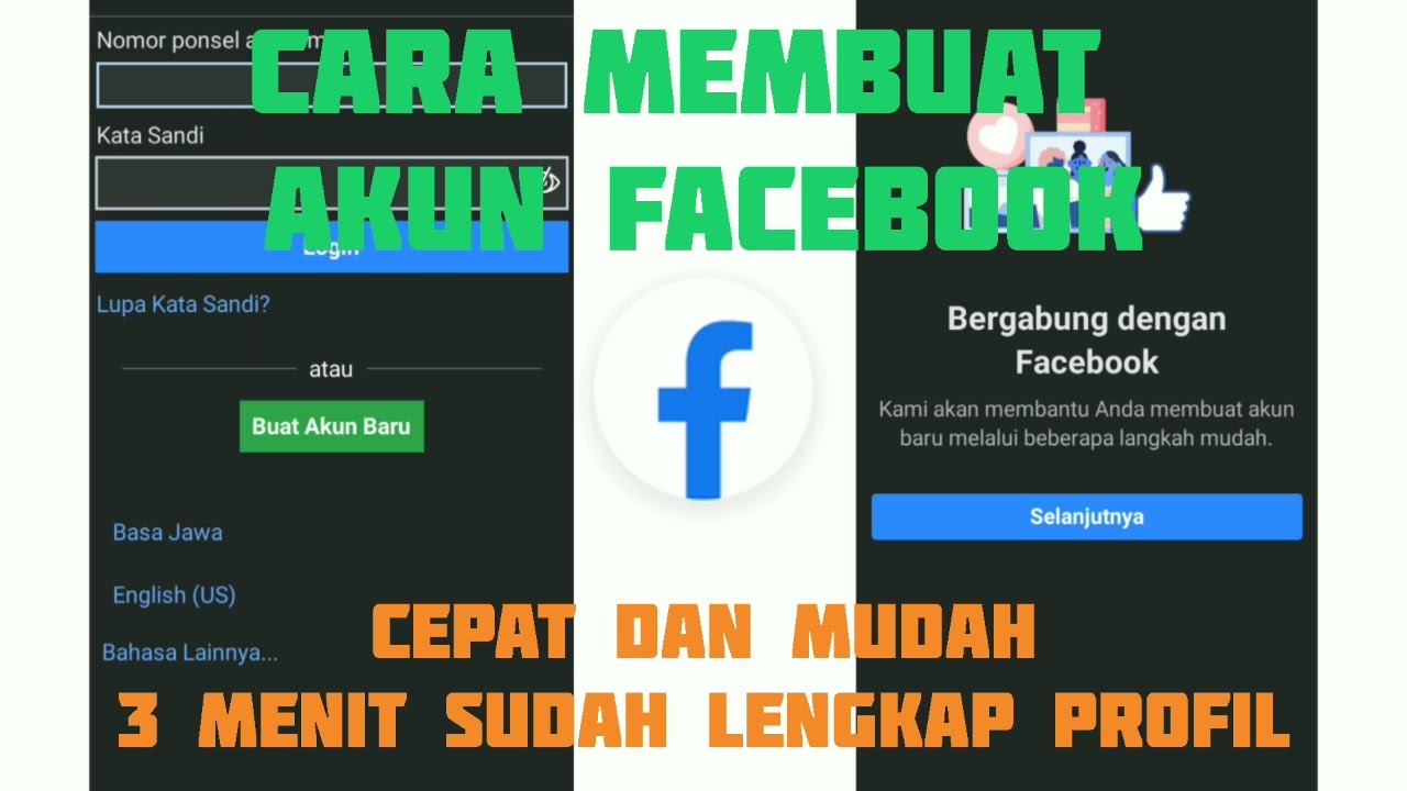 TERBARU!!! CEPAT DAN MUDAH MEMBUAT AKUN FACEBOOK 2021!!! - YouTube