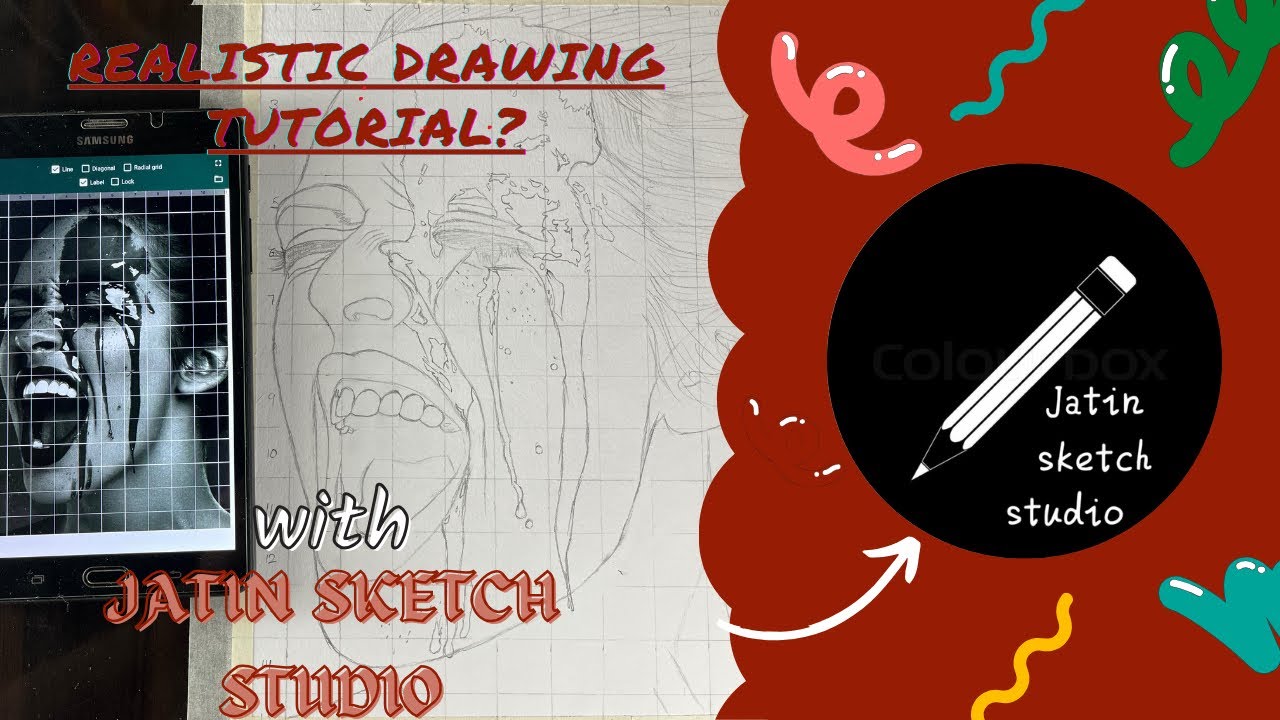 How To Draw Realistic Girl Face Drawing 🧑‍🎨 ||Outline Tutorial|| #viral ...