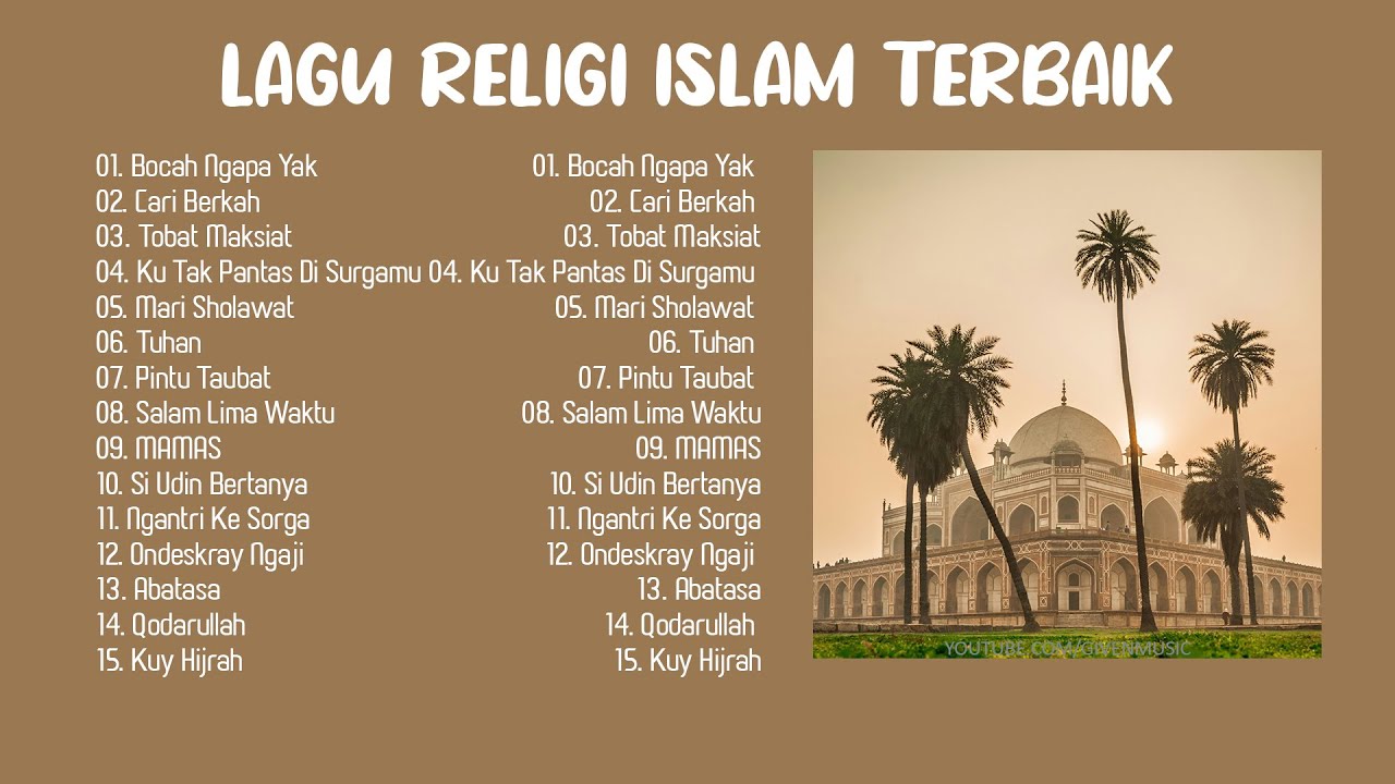 lagu Religi Islam Pilihan Terbaik - Lagu Religi Terpopuler - YouTube