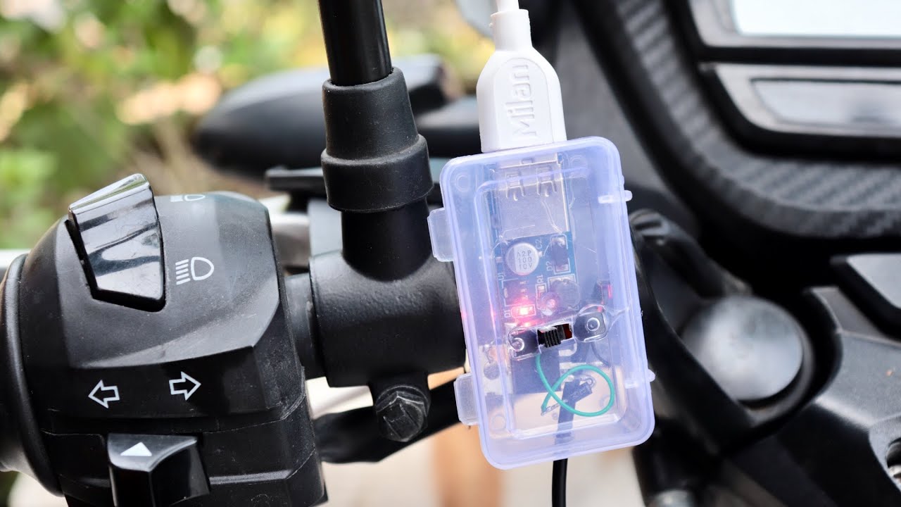 How to Make a Mobile Phone Charging System for any Bikes - YouTube