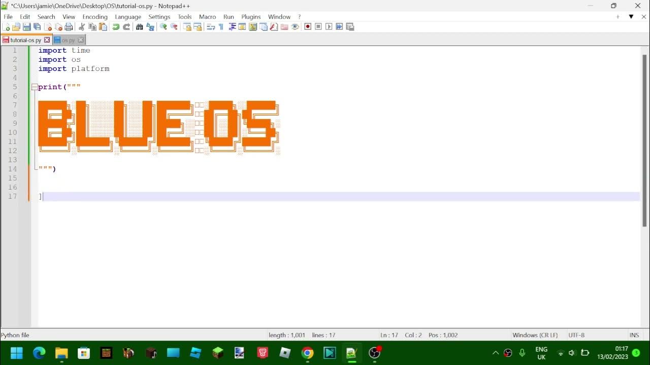 Making an "OS" in Python - Episode 1 - YouTube