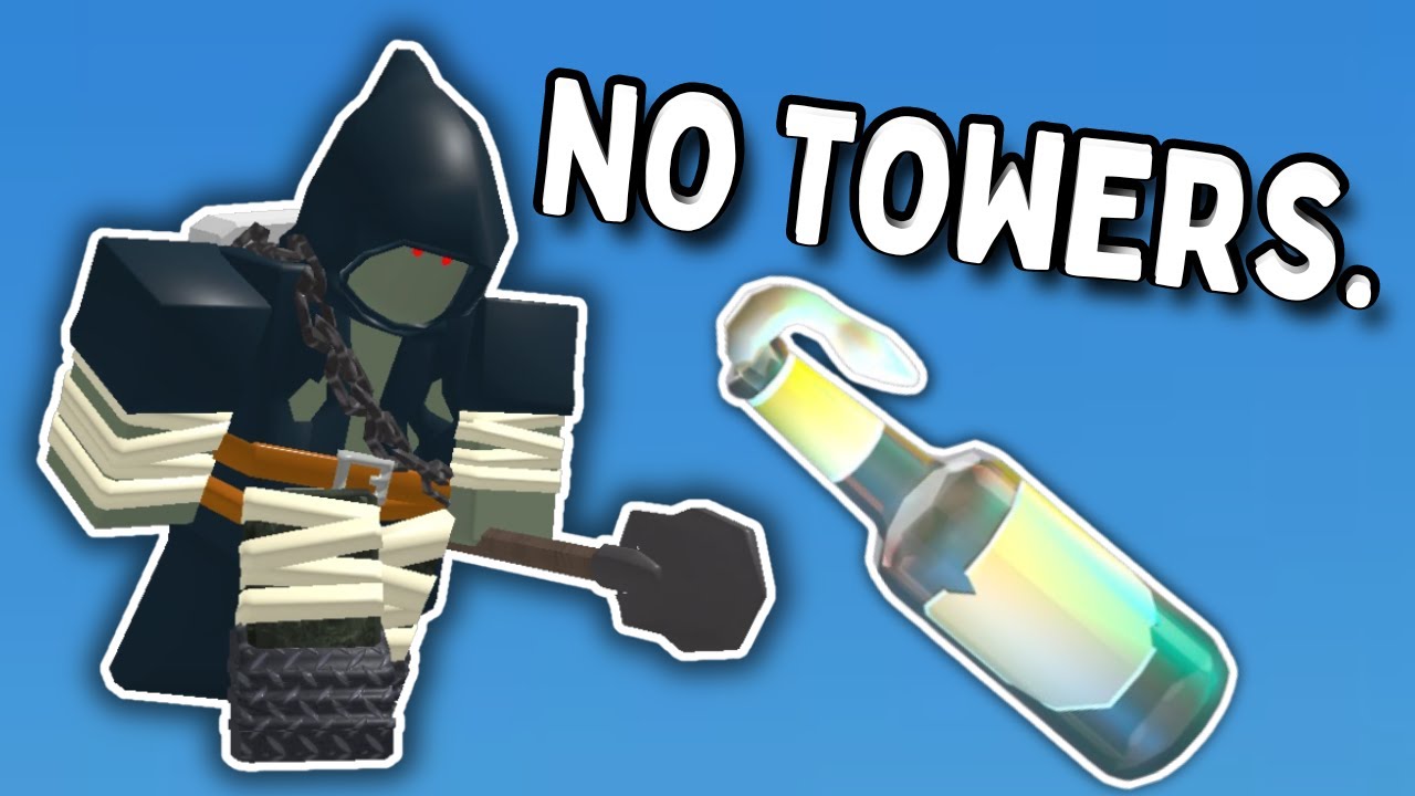 [Consumables] BEATING EASY MODE WITH 0 TOWERS... | Roblox TDS - YouTube