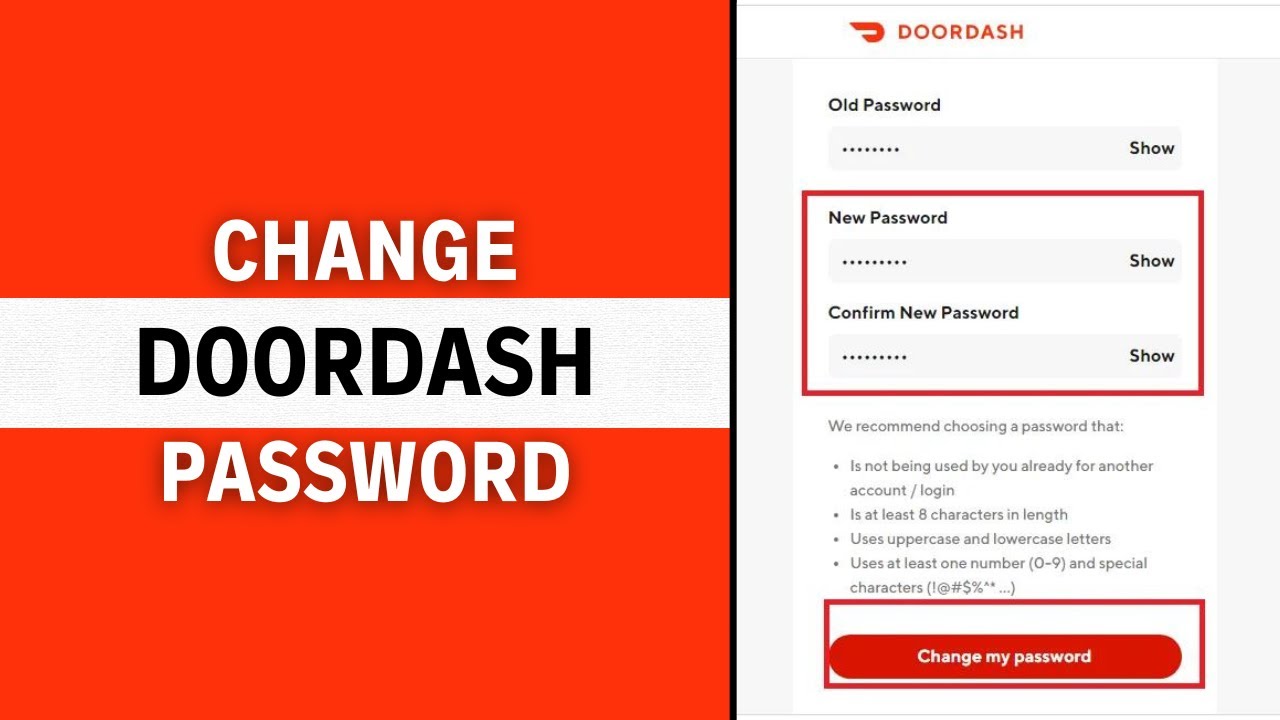 How to Change Password in DoorDash Account (Full Guide) - YouTube
