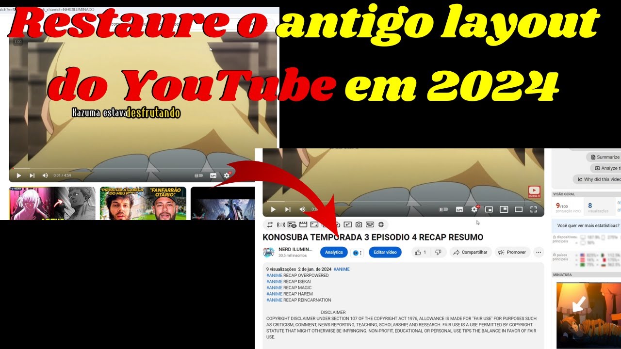 YouTube mudou Como recuperar e voltar o modelo do layout antigo do ...