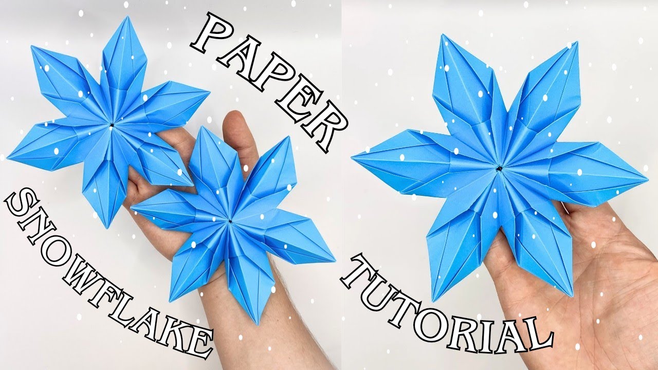 Origami SNOWFLAKE ️ | How to make a paper snowflake - YouTube