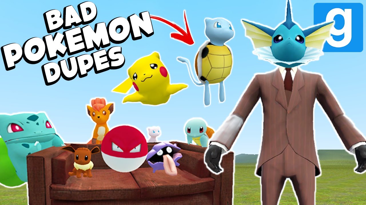 BAD POKEMON DUPES! (Garry's Mod Sandbox) | JustJoeKing - YouTube