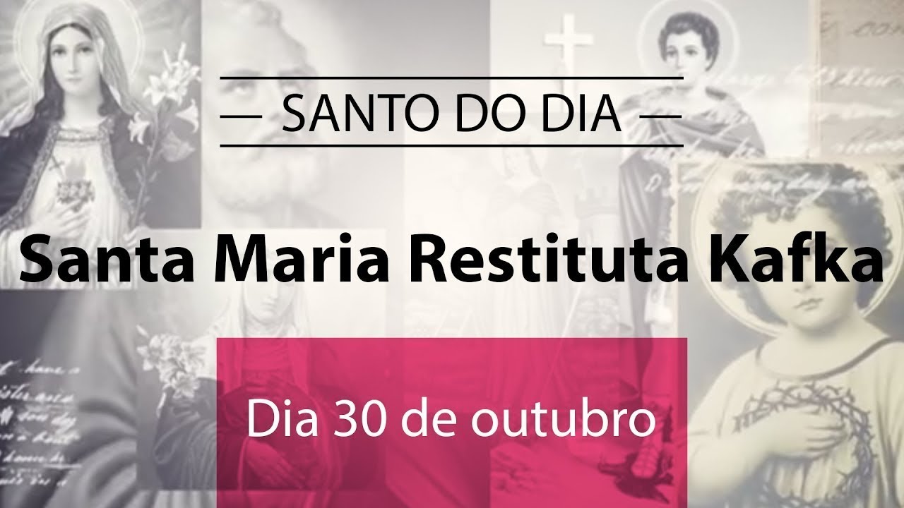 O SANTO DO DIA - Bem-aventurada Maria Restituta (Helena) Kafka - YouTube