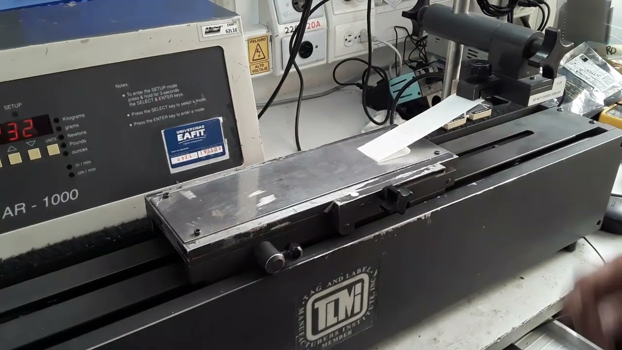 CO22020180 MARCA: CHEMINSTRUMENTS TIPO: ADHESION/RELEASE TESTER AR-1000 ...