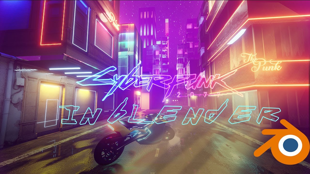 creating a cyberpunk city in blender 2077 - YouTube