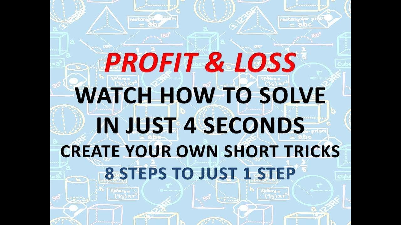 Profit & Loss - Make Your Own Short Tricks - YouTube
