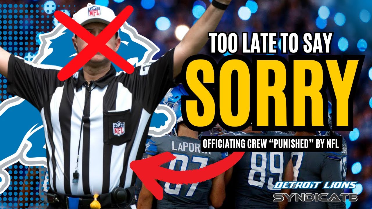 Too Little Too Late: The is How The NFL Says Sorry to the Detroit Lions ...