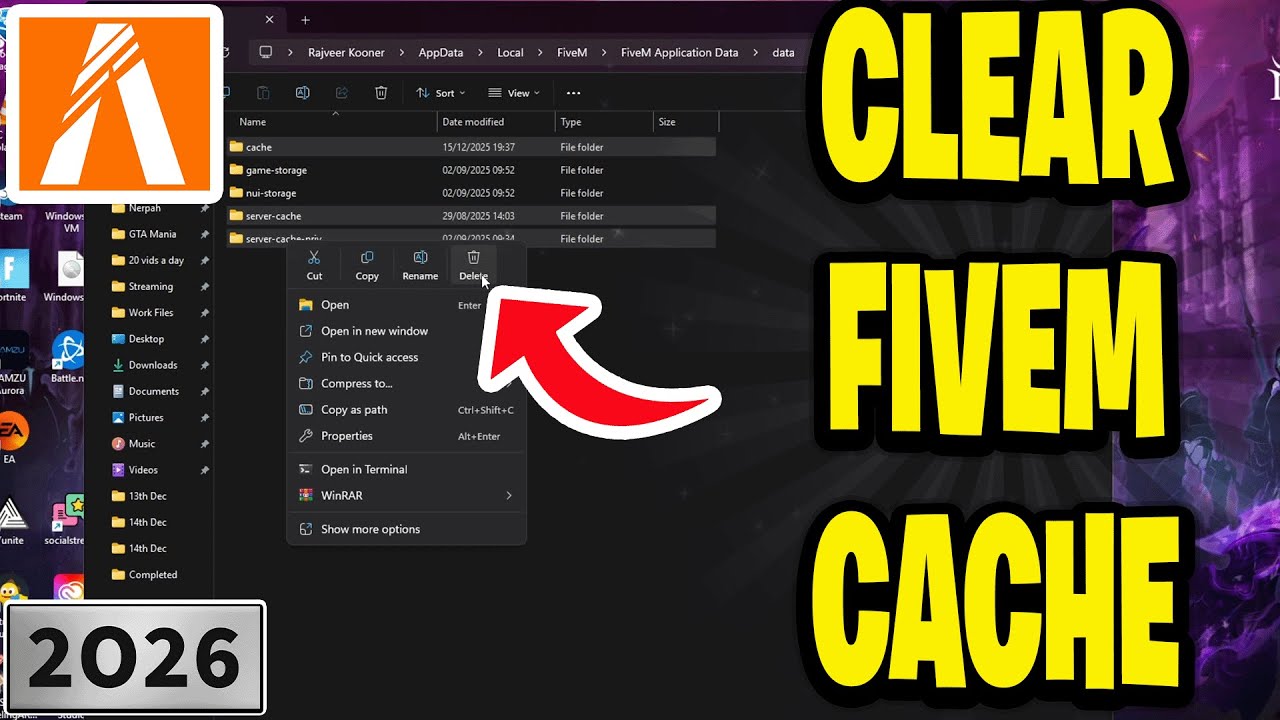 How To Clear FiveM Cache - 2026 - YouTube