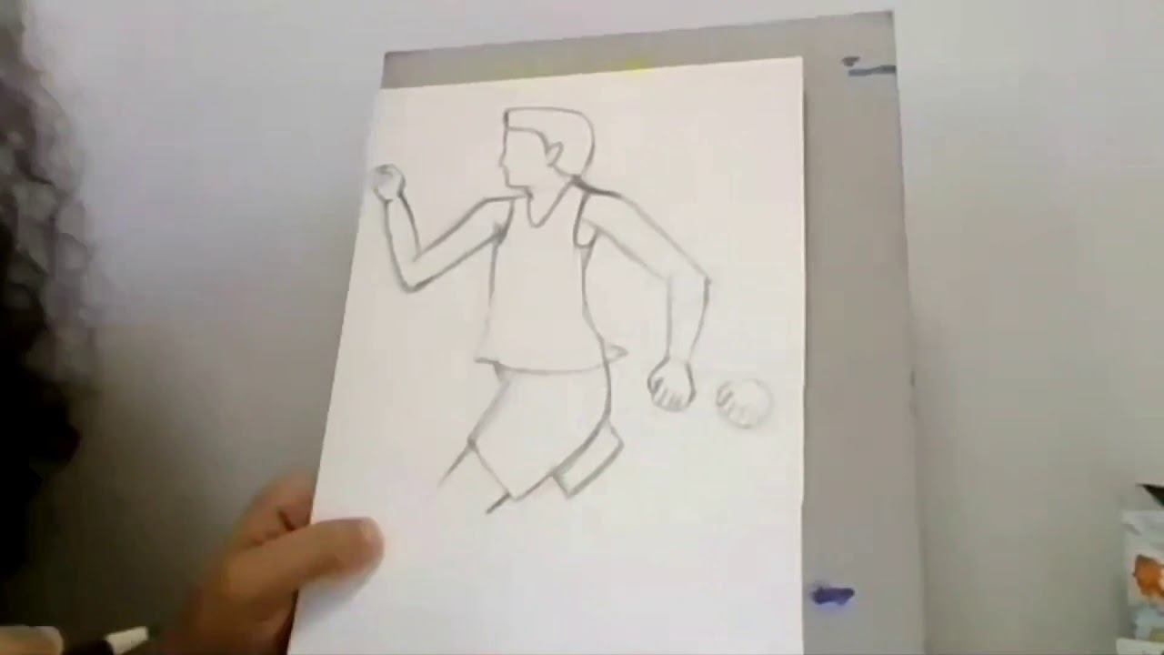 How to draw a running boy| Step-by-step Drawing and coloring - YouTube