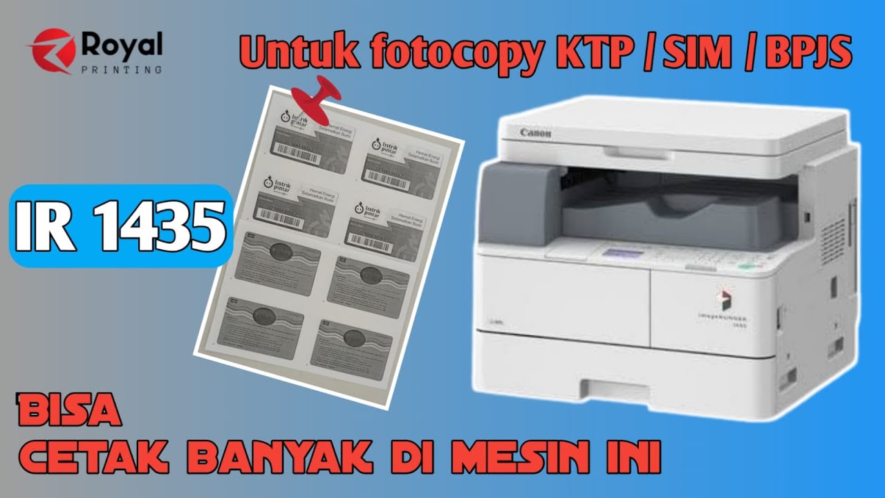 Cara Fotocopy KTP Bolak Balik - YouTube