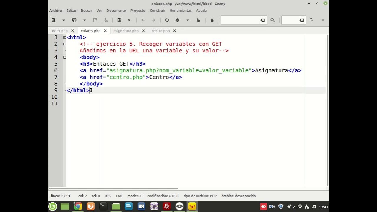5. Introducción a PHP. Recoger variables con GET - YouTube
