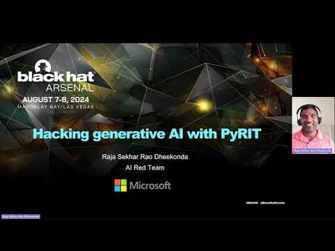 Hacking generative AI with PyRIT | Black Hat Arsenal USA 2024 - YouTube