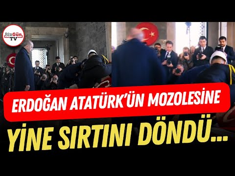 Erdoğan, Anıtkabir’de yine Atatürk’ün mozolesine sırtını döndü: Çok tartışılan o anlar...