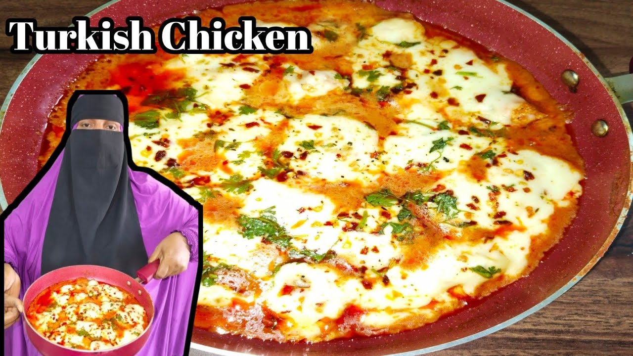 Turkish Chicken Recipe||Turkish Style Chesey Chicken||Easy Turkish ...