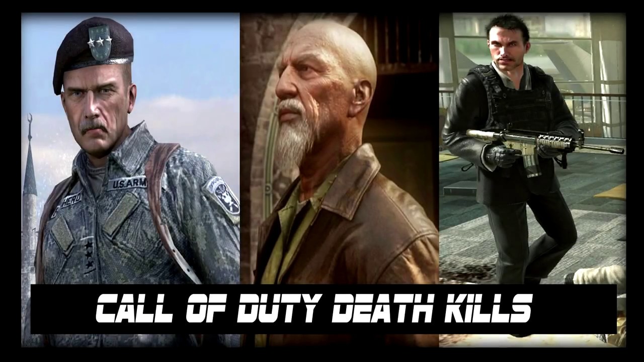 Call Of Duty Modern Warfare 4, 2, 3 Series Boss Death Kills - YouTube