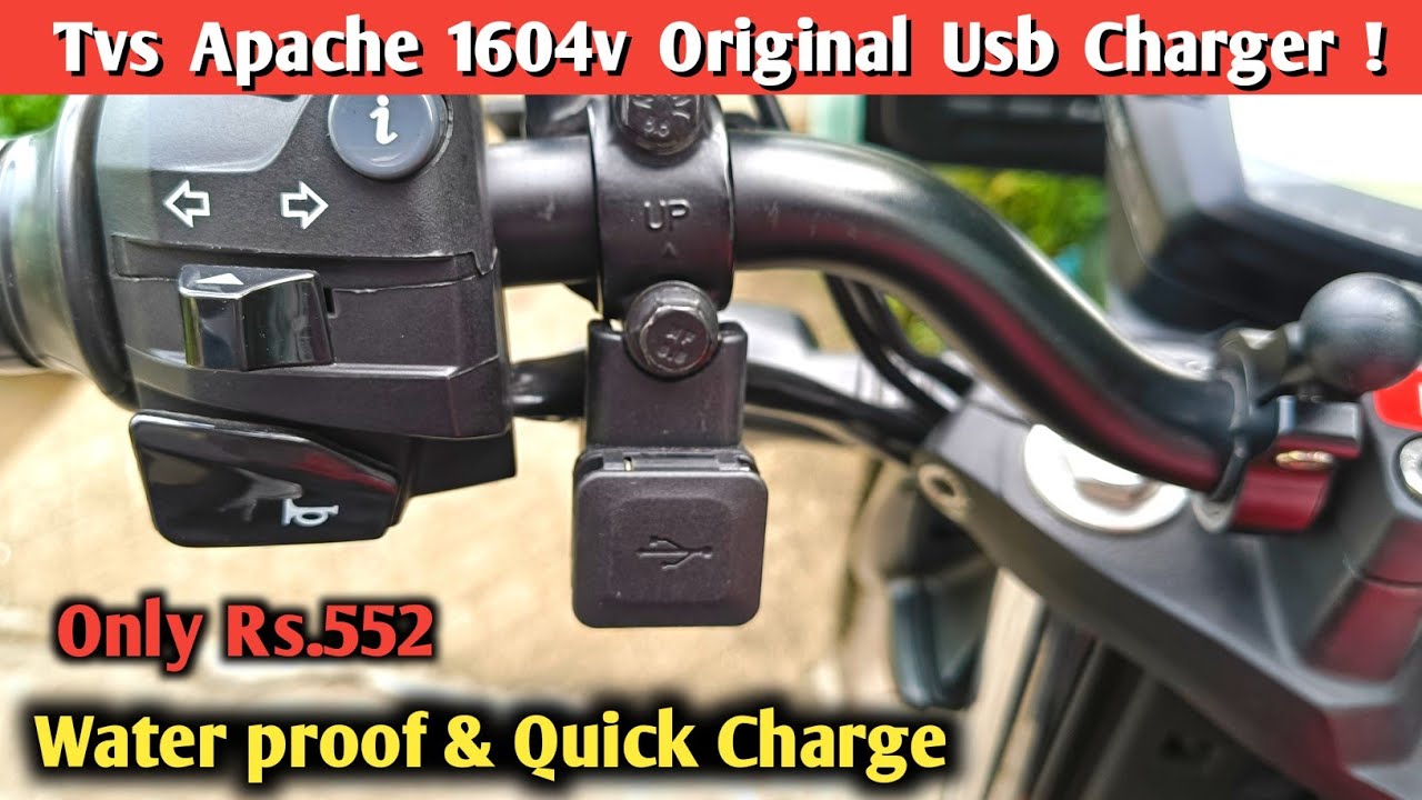 Tvs Apache 160 4v Original Usb Fast Charger Installation - YouTube