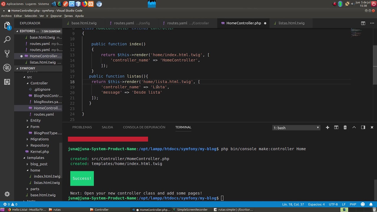 Symfony 4 rutas externas avanzadas 2018 - YouTube