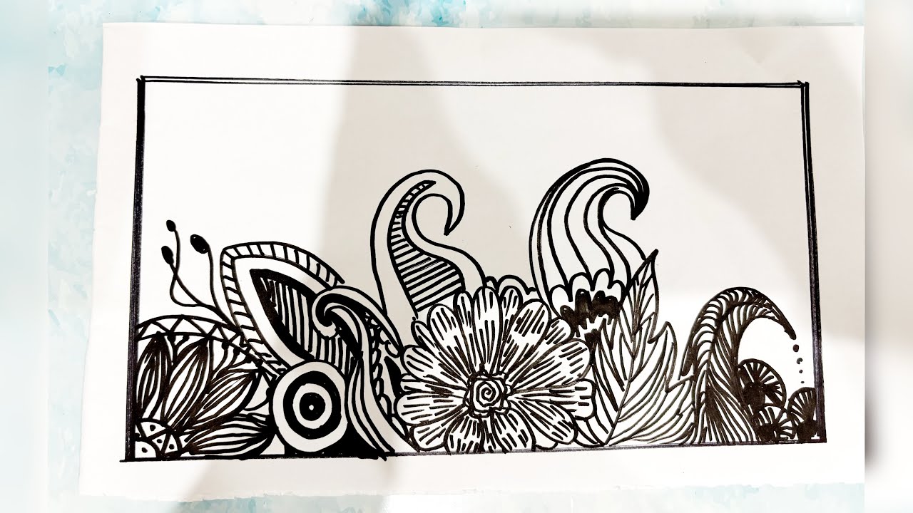 Easy Zentangle pattern for beginners step by step/mandala//tangle ...