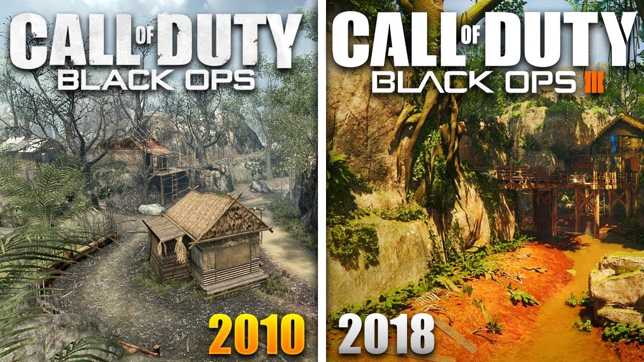 Jungle (BO1) vs. Jungle Remastered (BO3) - Map Comparison - YouTube