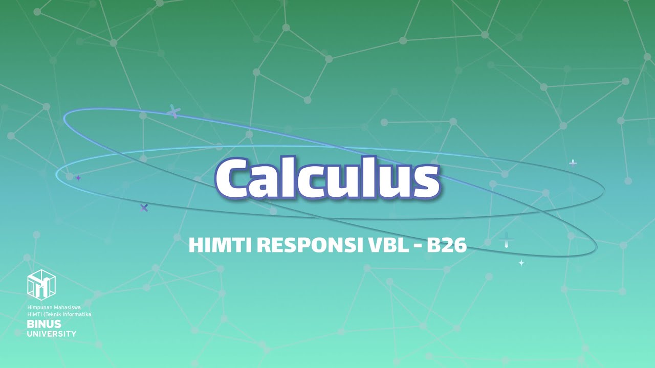 [RESPONSI UAS B26] Calculus - YouTube