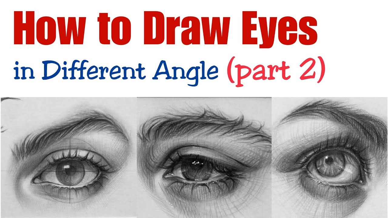 How to Draw EYE in Different Angles (PART 2) - YouTube