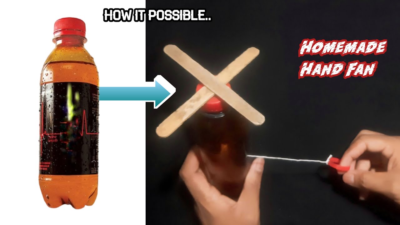 How To Make A Plastic Bottle Hand Fan | Plastic Bottle Crafts Idea ...