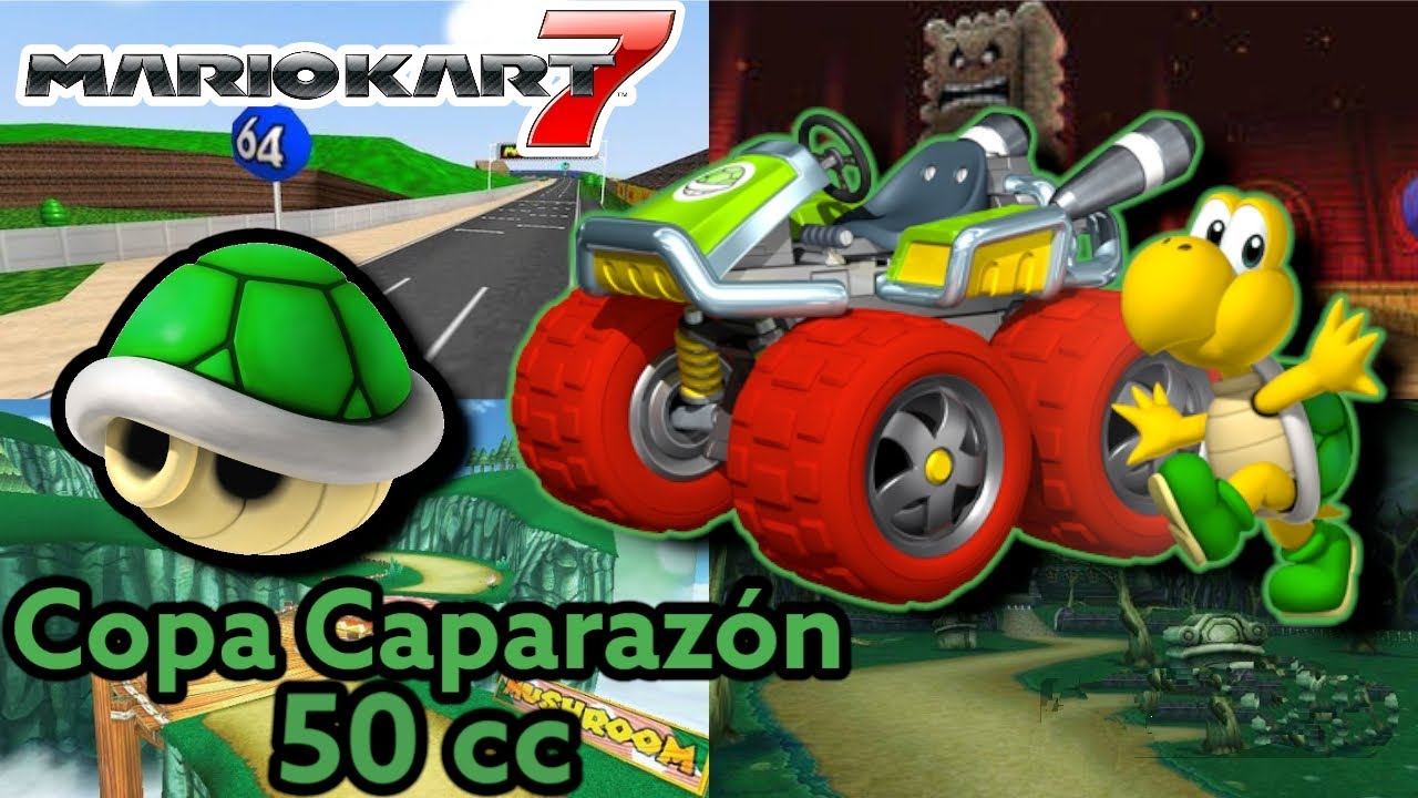 Mario Kart 7 | Copa Caparazón | 50 cc - YouTube