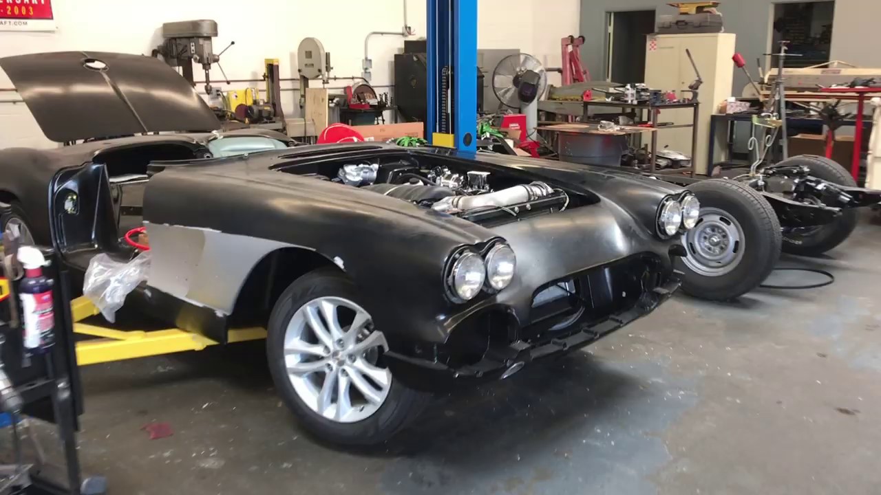 Corvette fatigued fiberglass firewall - YouTube