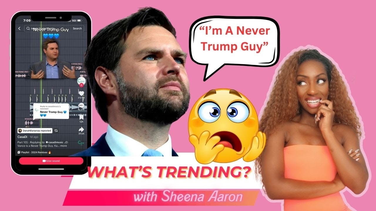 What's Trending? Audio of JD Vance Stating: "I'm A Never Trump Guy" + Remix Song - YouTube