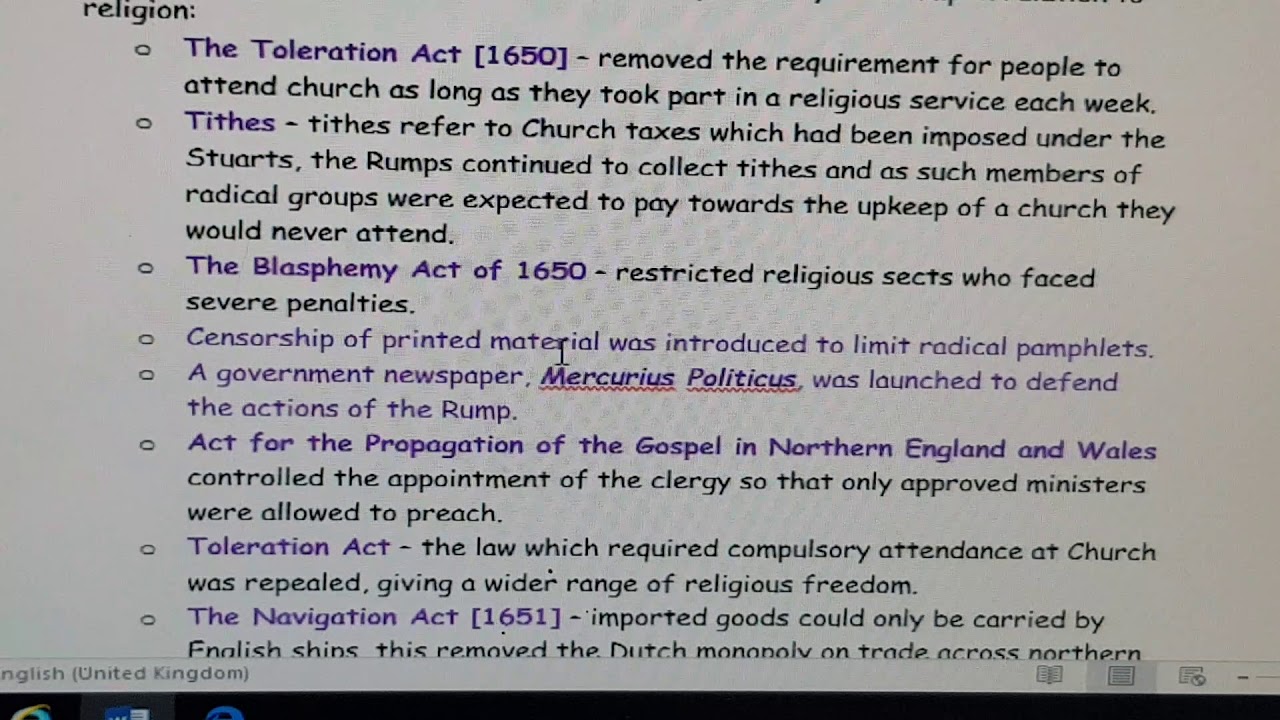 Rump Parliament - YouTube