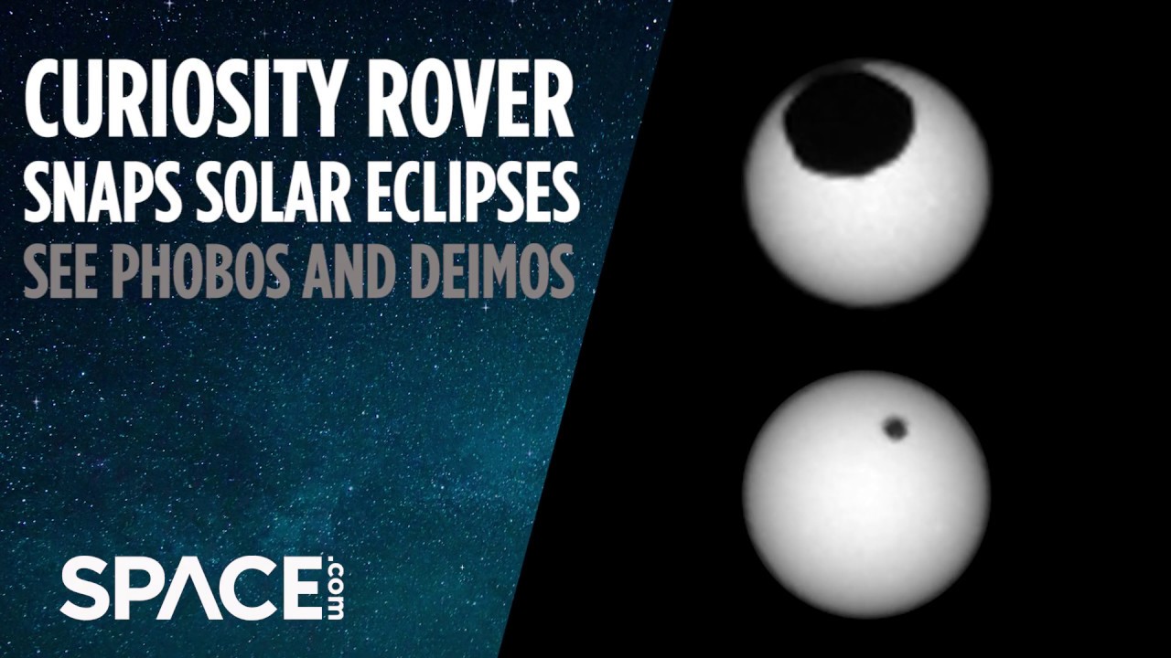 Curiosity Snaps Solar Eclipses on Mars - See Phobos and Deimos - YouTube