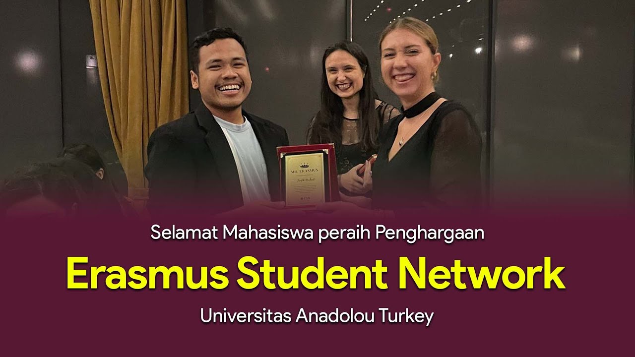 Taufik Nurhadi meraih penghargaan MR. Erasmus di Turkey - YouTube
