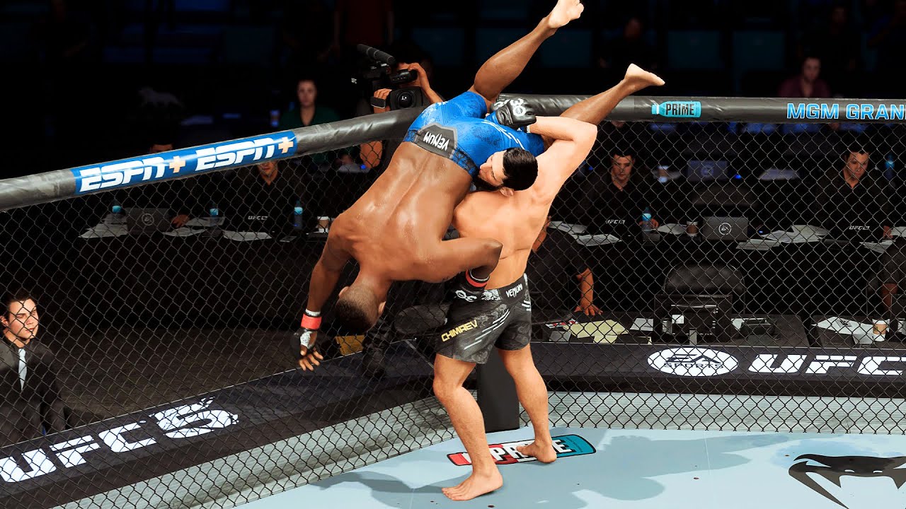 UFC 5 PS5 - Khamzat Chimaev vs Jamahal Hill | UFC Middleweight ...