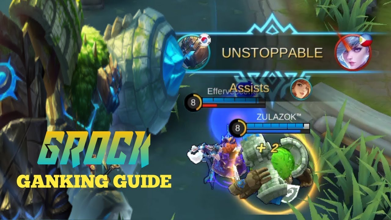 How to rotate and gank with grock | grock gameplay - YouTube