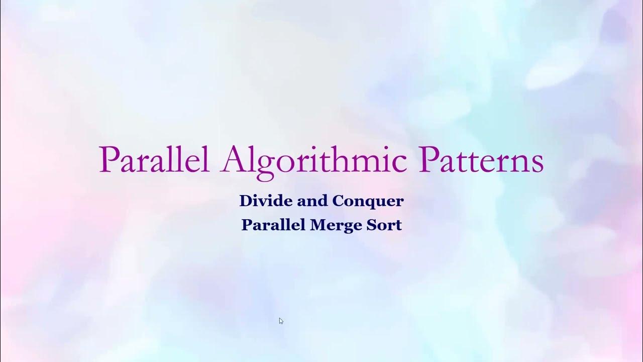 Parallel Merge Sort - YouTube