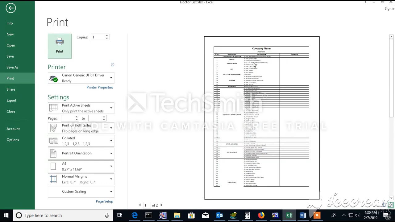 How to print excel sheet headers title on every page - YouTube