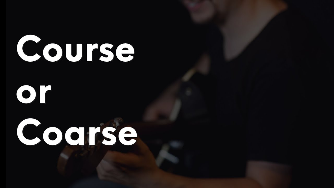 What Is A Course or Coarse In Music? - YouTube