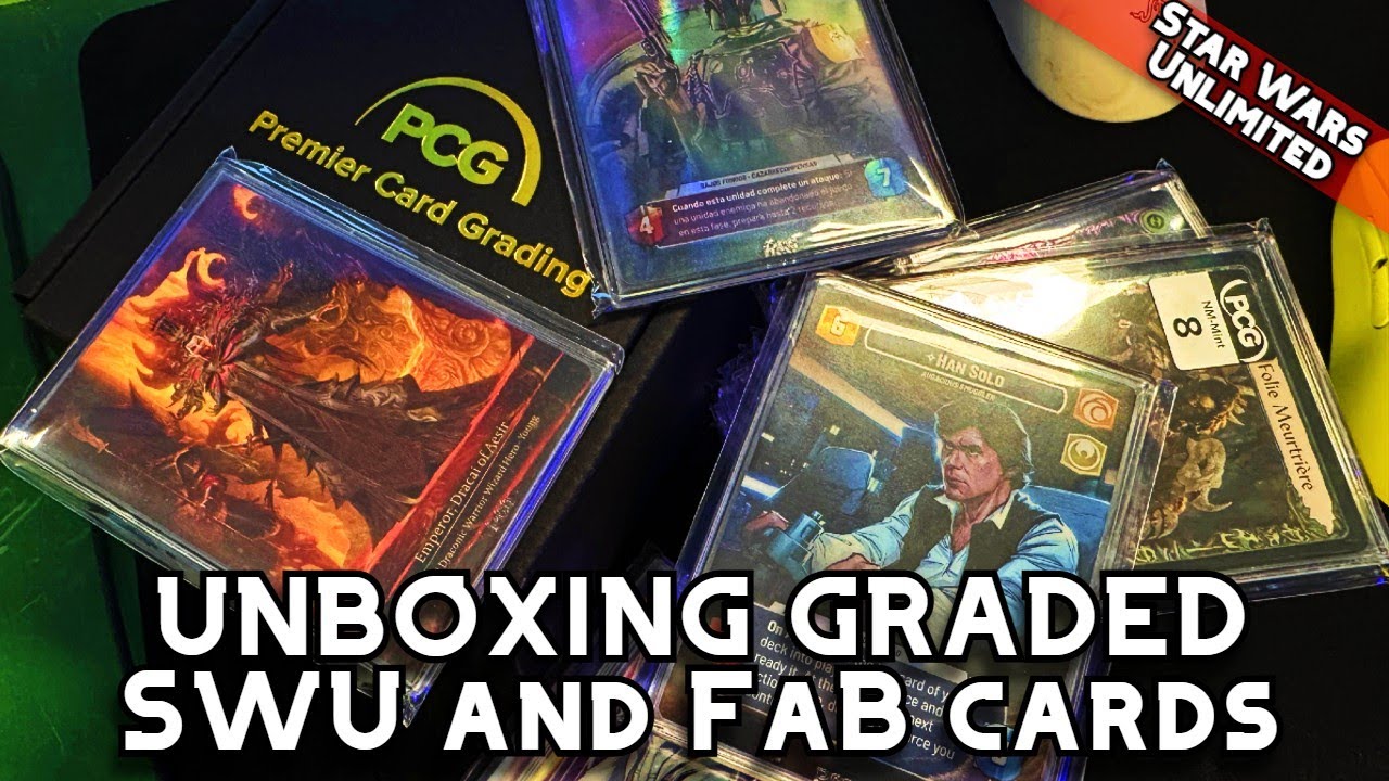 🔴Unboxing rare PCG GRADED Star Wars Unlimited and Flesh and Blood cards ...