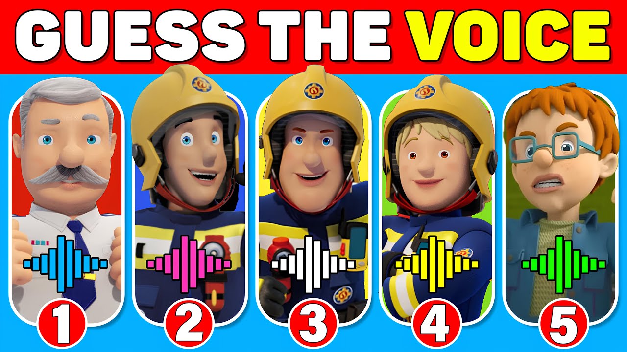 Guess the Fireman Sam Characters by Their Voice - Quiz for Fans! - YouTube