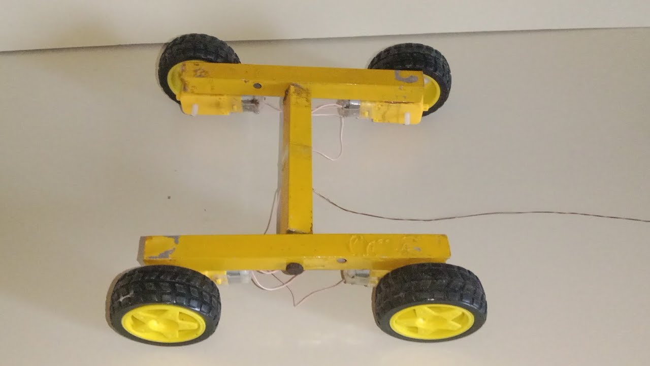 How to make a 4X4 Monster Car From Gear Motor || Rc Monster Truck ...